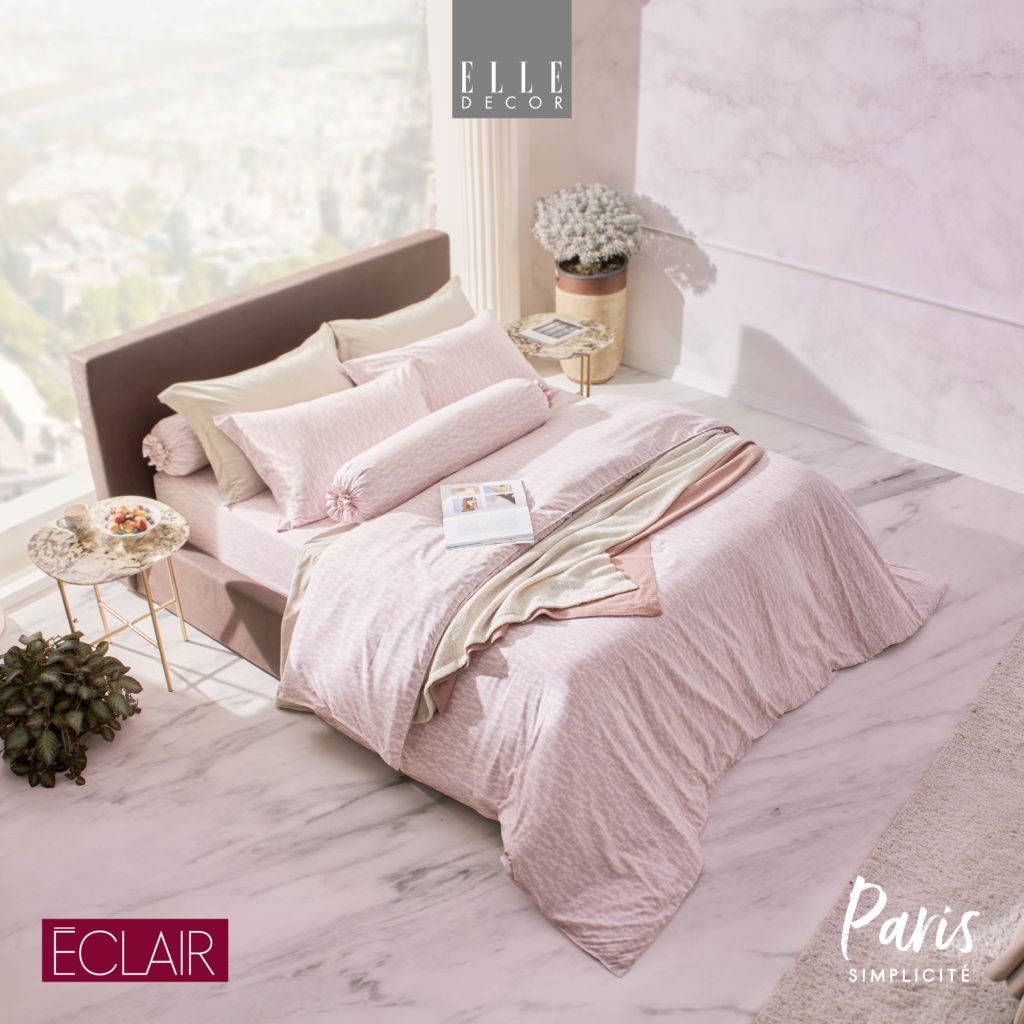 ชุดผ้าปูที่นอนพร้อมผ้านวม ELLE Decor รุ่น PARIS SIMPLICITE : ÉCLAIR ...