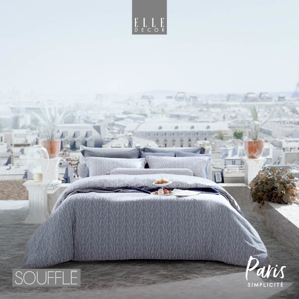 ชุดผ้าปูที่นอนพร้อมผ้านวม ELLE Decor รุ่น PARIS SIMPLICITE : ÉCLAIR ...